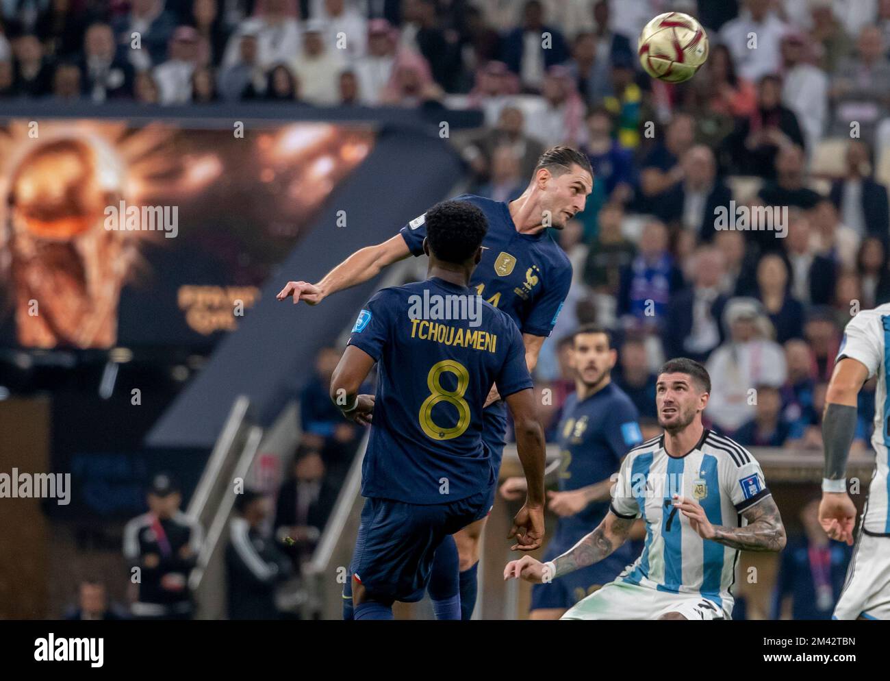 Lusail, Catar. 18th Dec, 2022. Argentina vs France Party, match valid ...