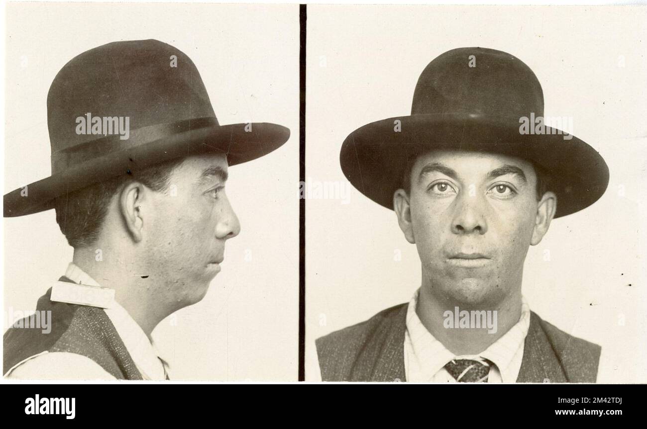 Photograph of Alfred Bowker. Bureau of Prisons, Inmate case files Stock ...
