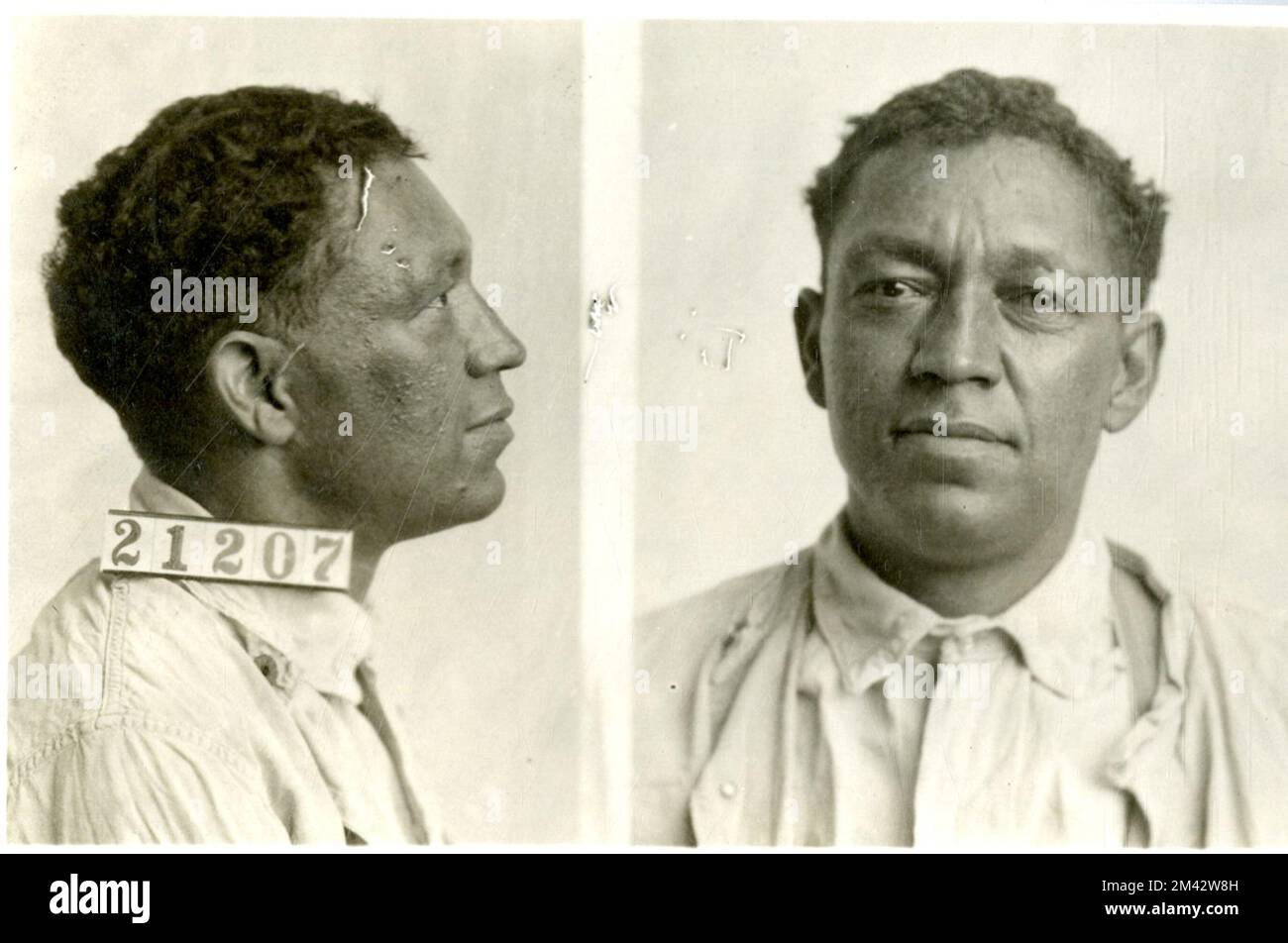 Photograph of Harry Woodard. Bureau of Prisons, Inmate case files Stock ...