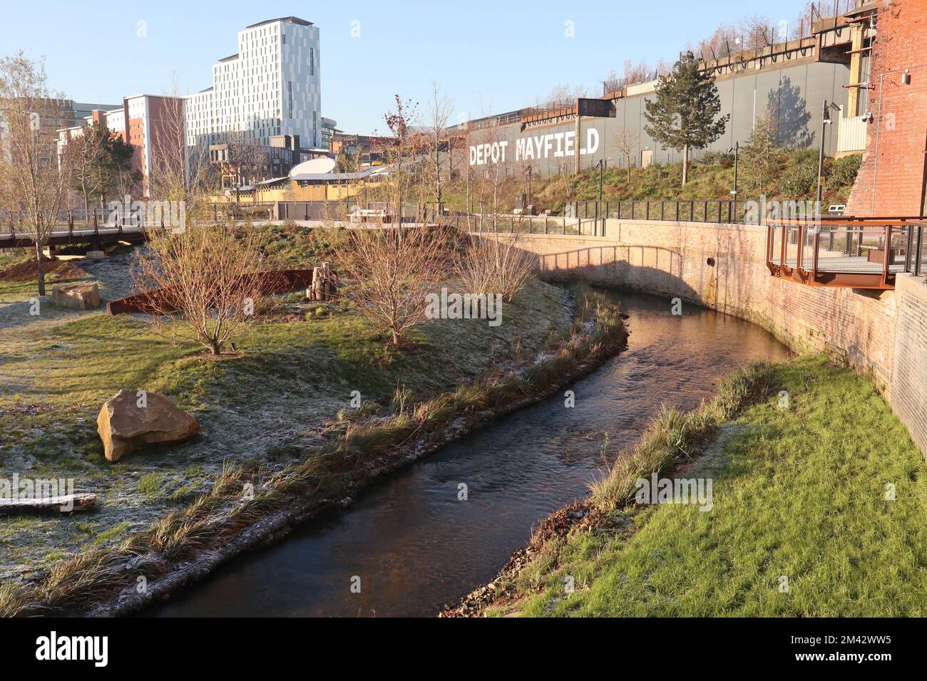 Manchester, England 15th December 2022. Mayfield Park. A 6.5-acre ...