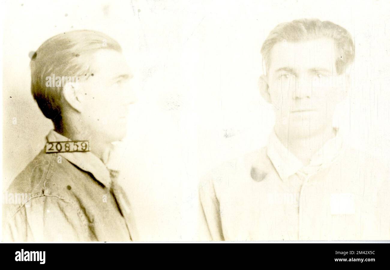 Photograph of Harry Brooks. Bureau of Prisons, Inmate case files Stock ...