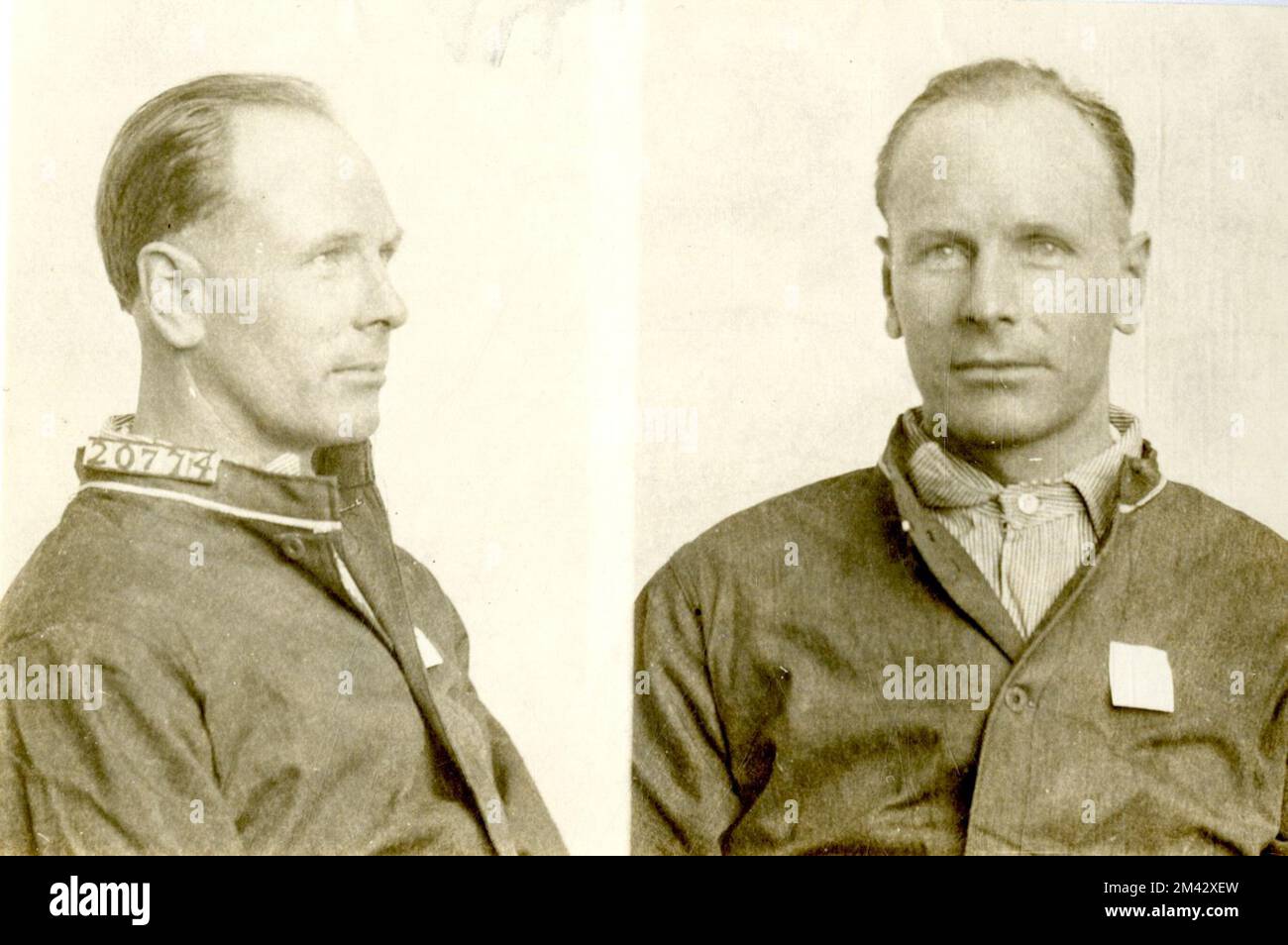 Photograph of Ollie Kravig. Bureau of Prisons, Inmate case files Stock ...