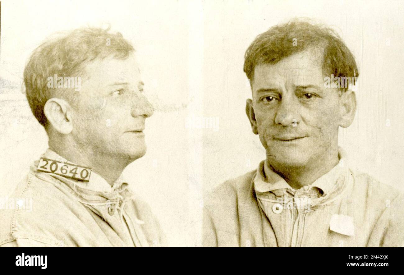 Photograph of Joseph Crage. Bureau of Prisons, Inmate case files Stock ...