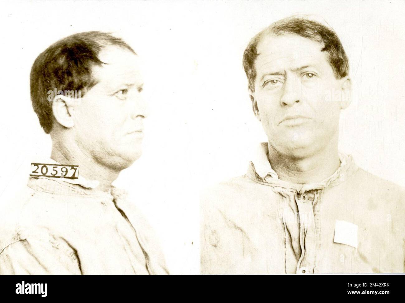 Photograph of Ruben Clark. Bureau of Prisons, Inmate case files Stock ...