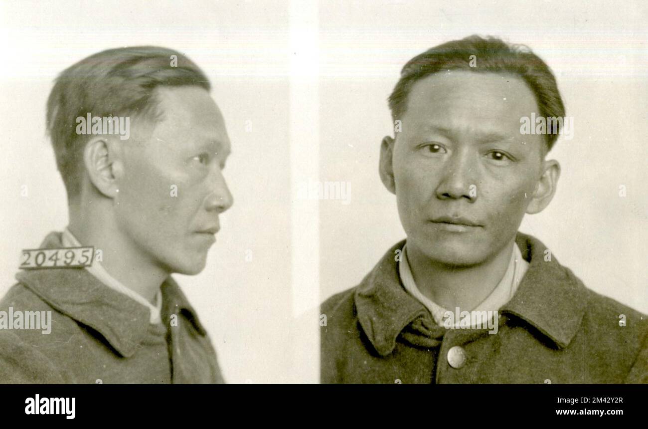 Photograph of Wong Hoy. Bureau of Prisons, Inmate case files Stock ...