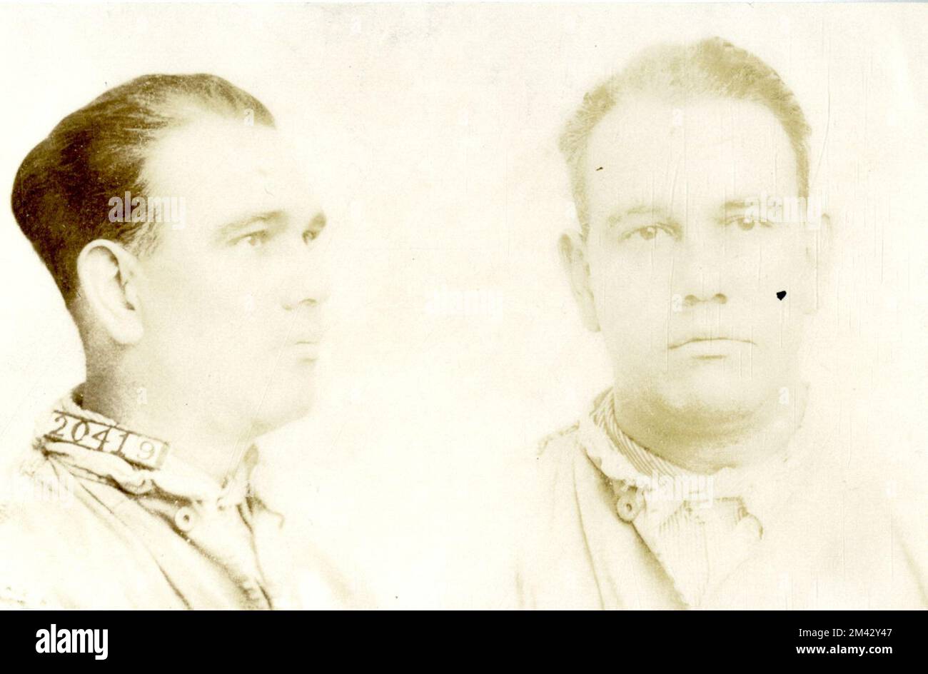 Photograph of B. A. Edwards. Bureau of Prisons, Inmate case files Stock ...