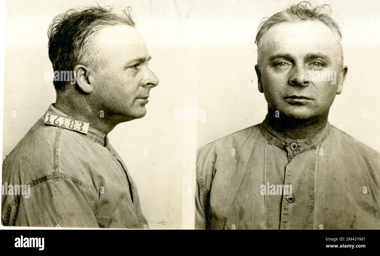 Photograph of Fred W. Snook. Bureau of Prisons, Inmate case files Stock ...