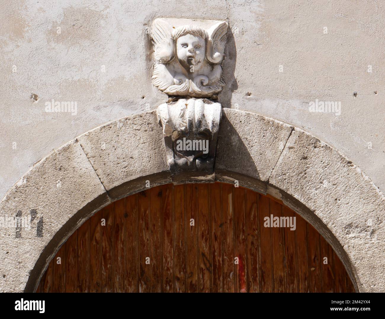 Detail of an ancient stone portal Stock Photo - Alamy
