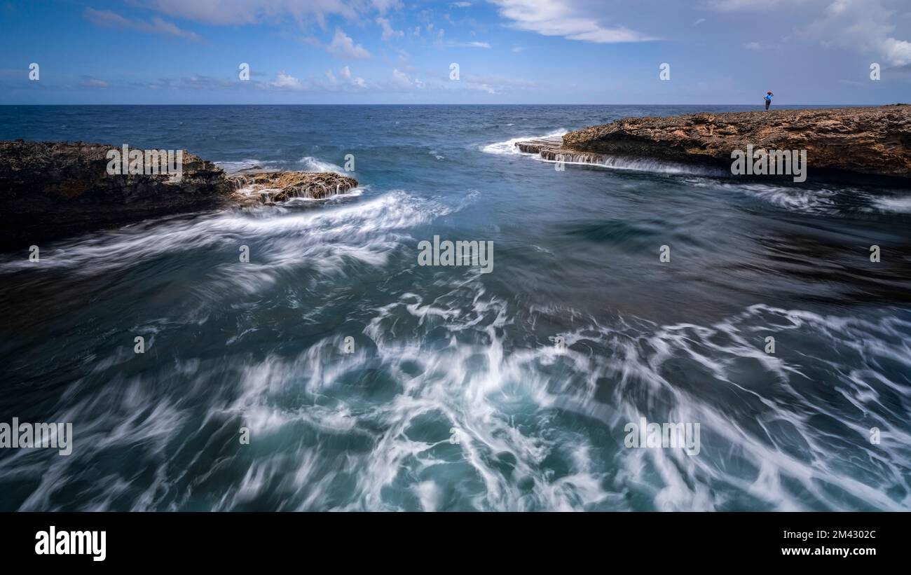 Boka Wandomi, Shete Boka Park, Curaçao, Netherlands Antilles Stock ...