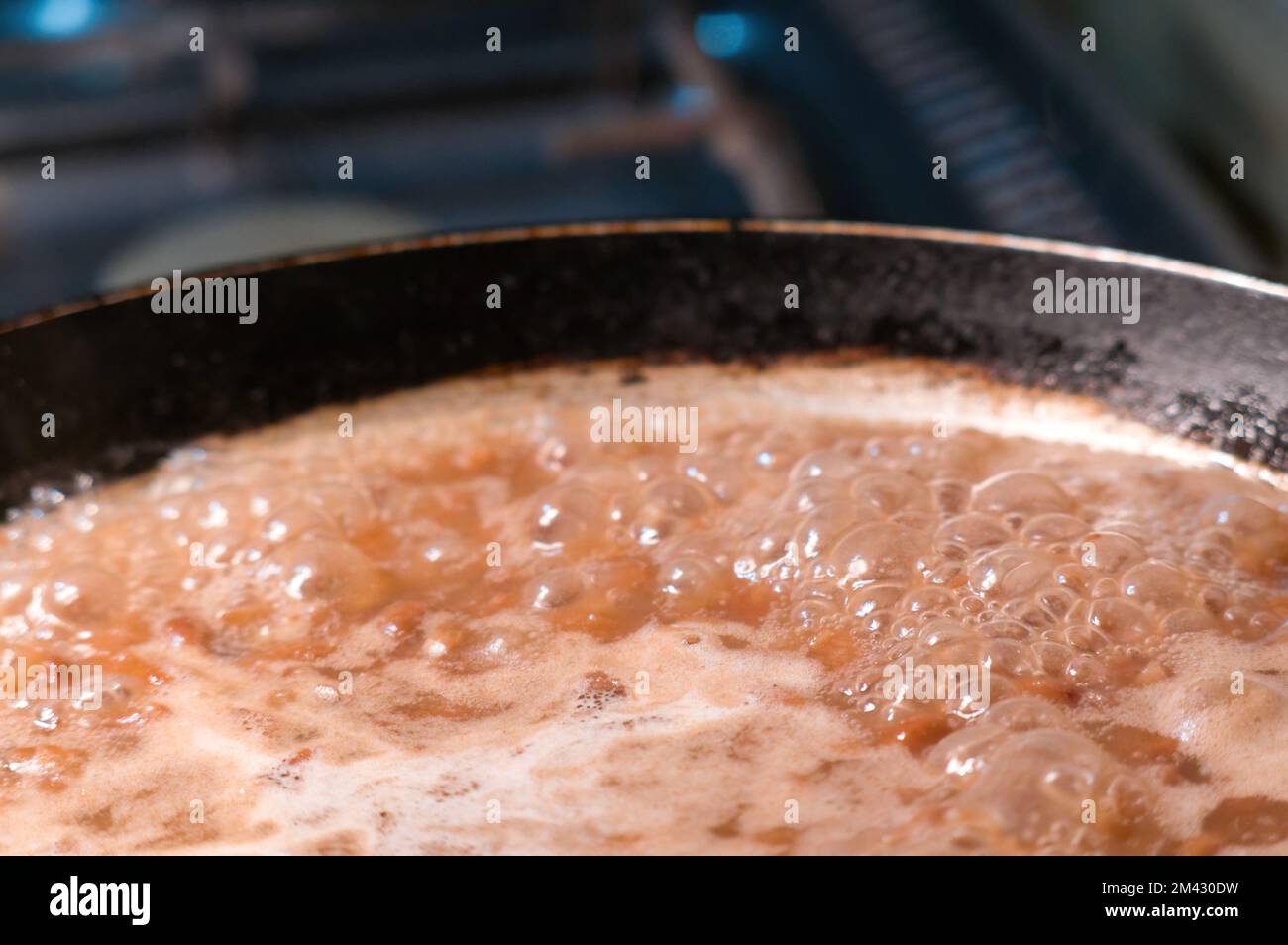 A Boiling mexican beans in saucepan Stock Photo - Alamy