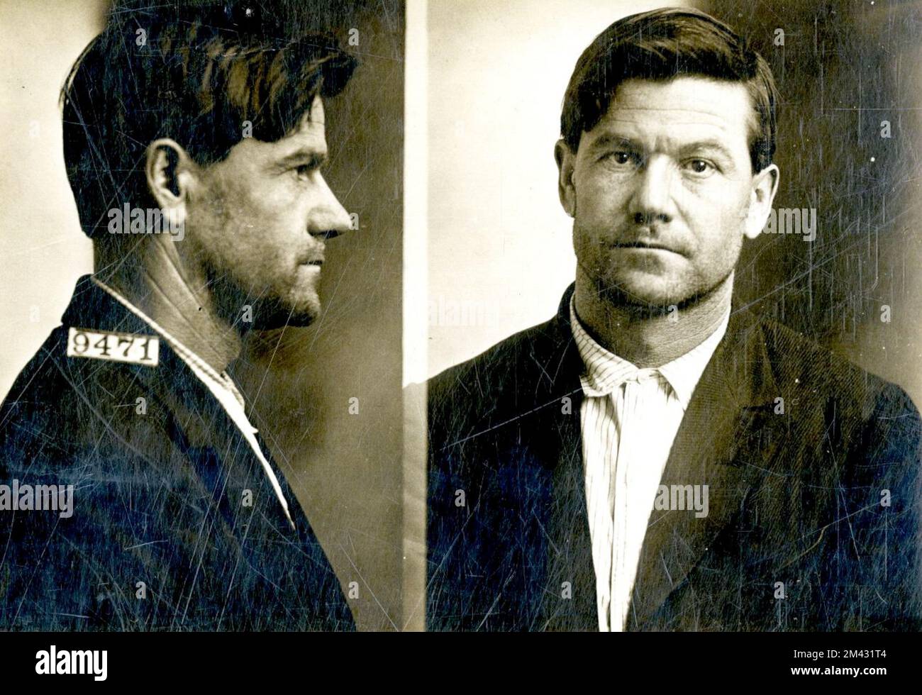 Photograph of C. H. Quinn. Bureau of Prisons, Inmate case files Stock ...