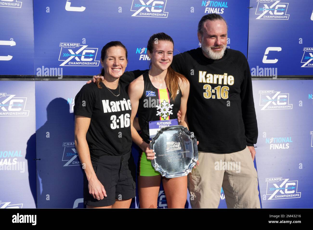 Mother katie baloga left father barry baloga right hi-res stock ...