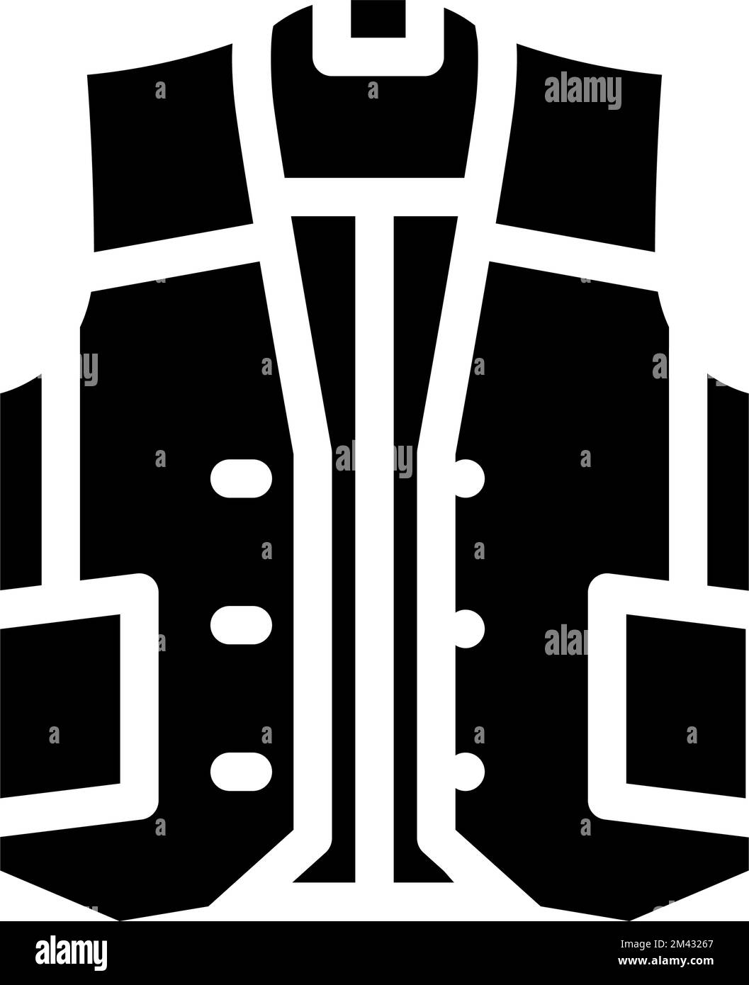 Vest detail Stock Vector Images - Alamy