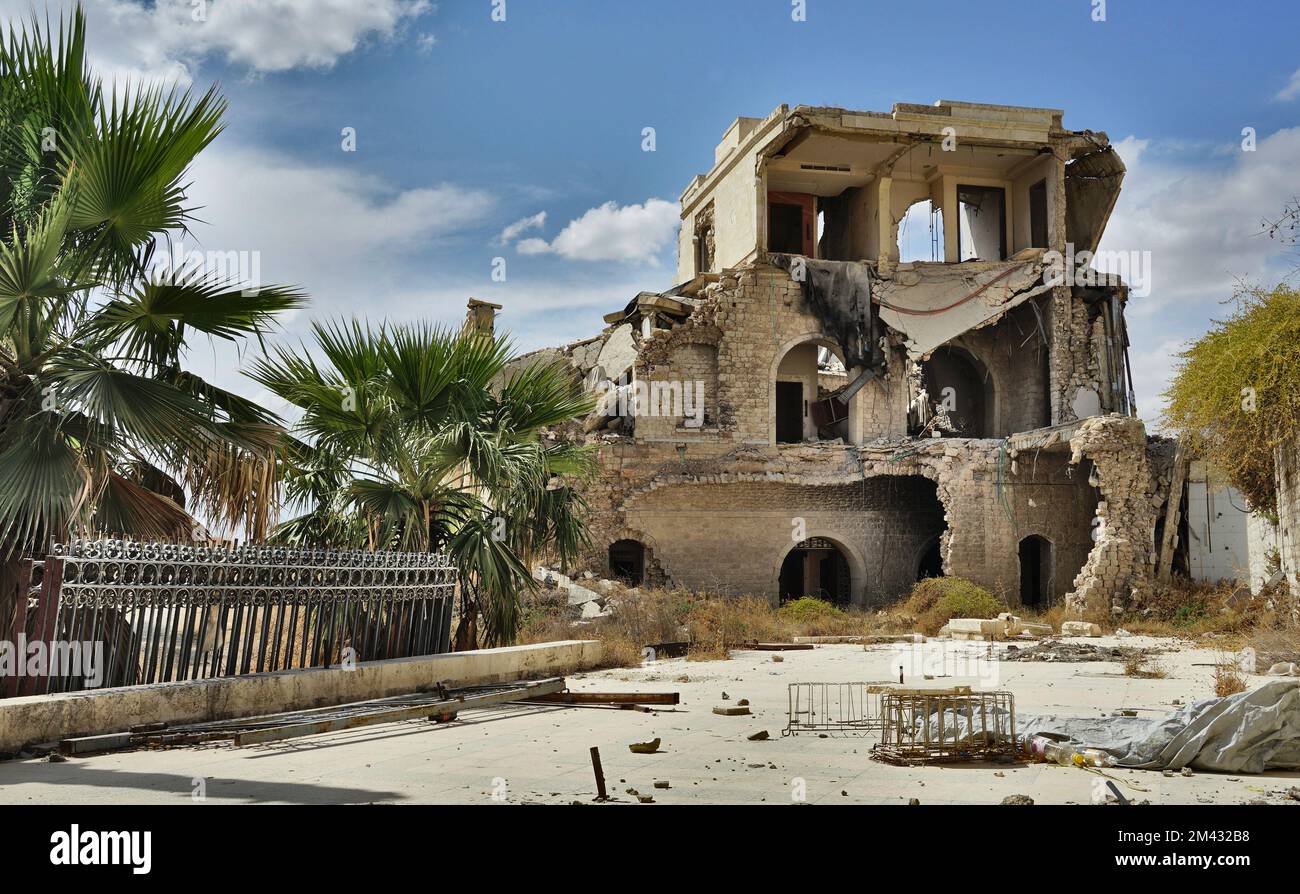 Aleppo, Syria, The ancient city of Aleppo after the war Stock Photo - Alamy