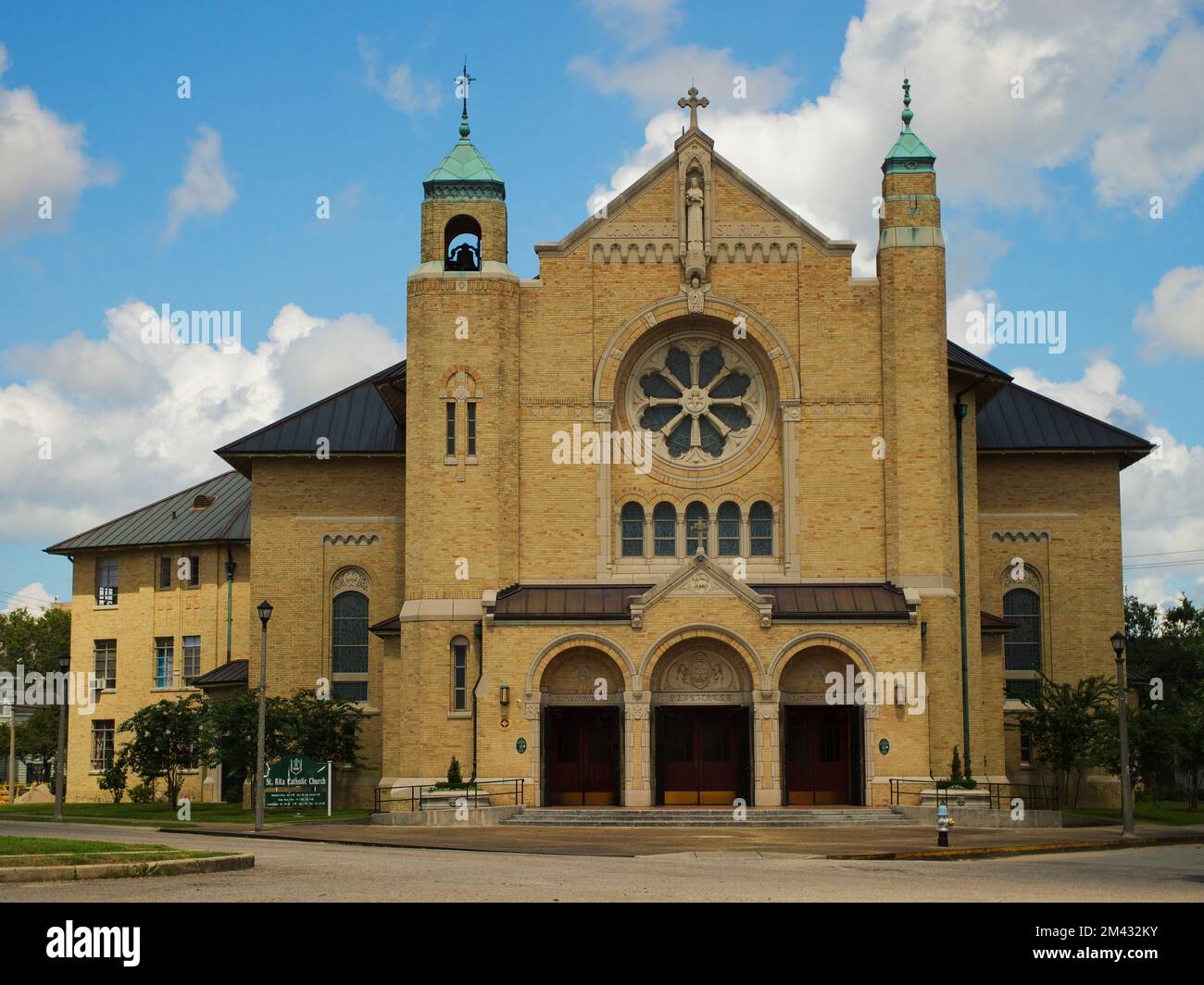 The St. Rita Catholic Church in the morning Stock Photo - Alamy