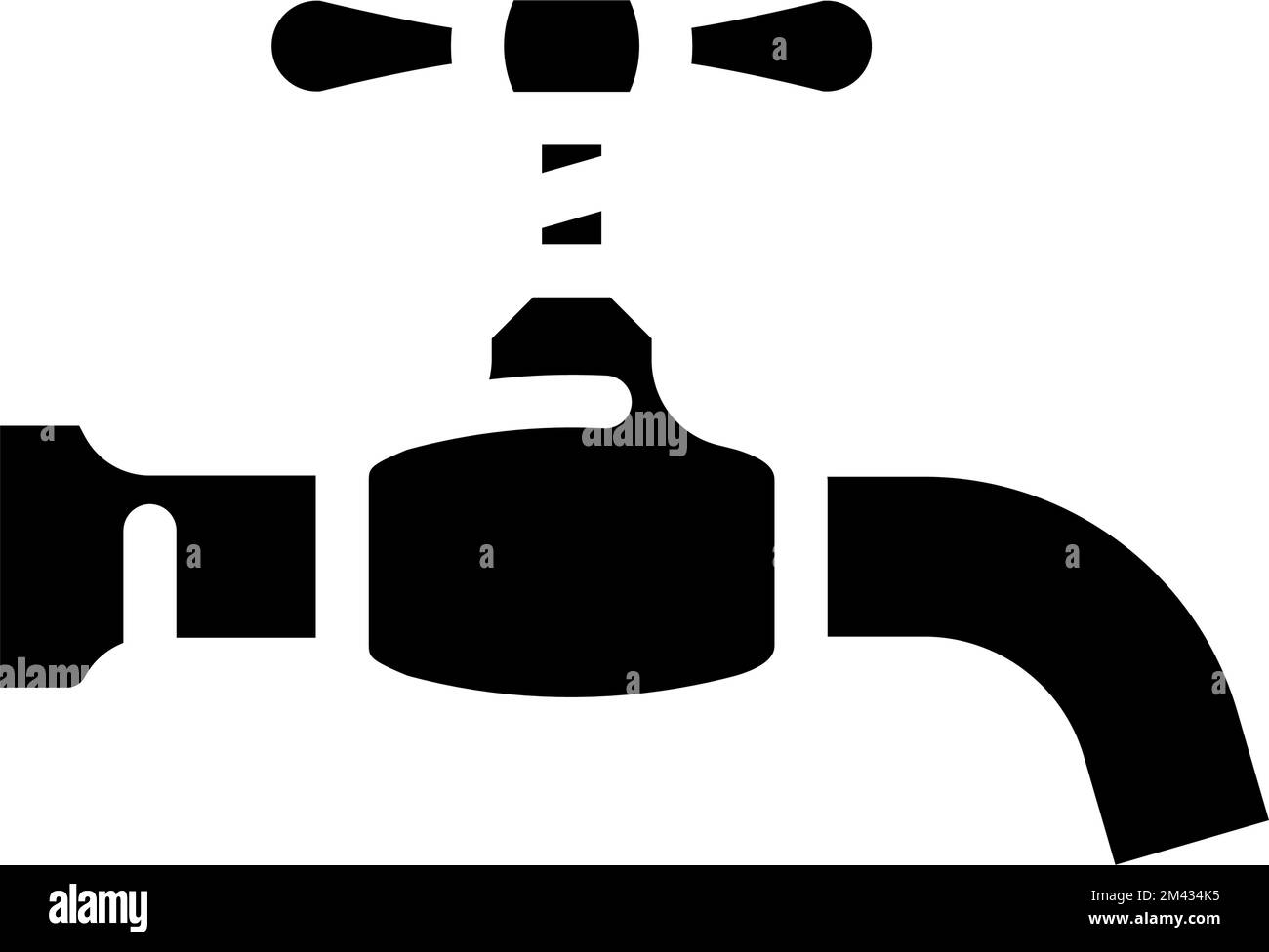 Faucet running water black sink Cut Out Stock Images & Pictures - Alamy