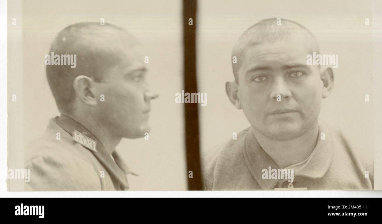 Photograph of Walter Harp. Bureau of Prisons, Inmate case files Stock ...