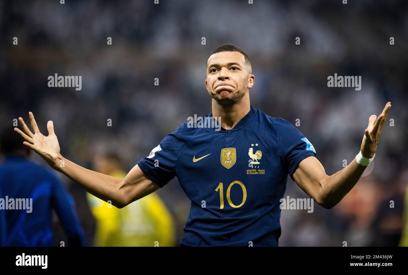 Doha, Qatar. 18th Dec, 2022. Goal celebration: Kylian Mbappe (FRA ...