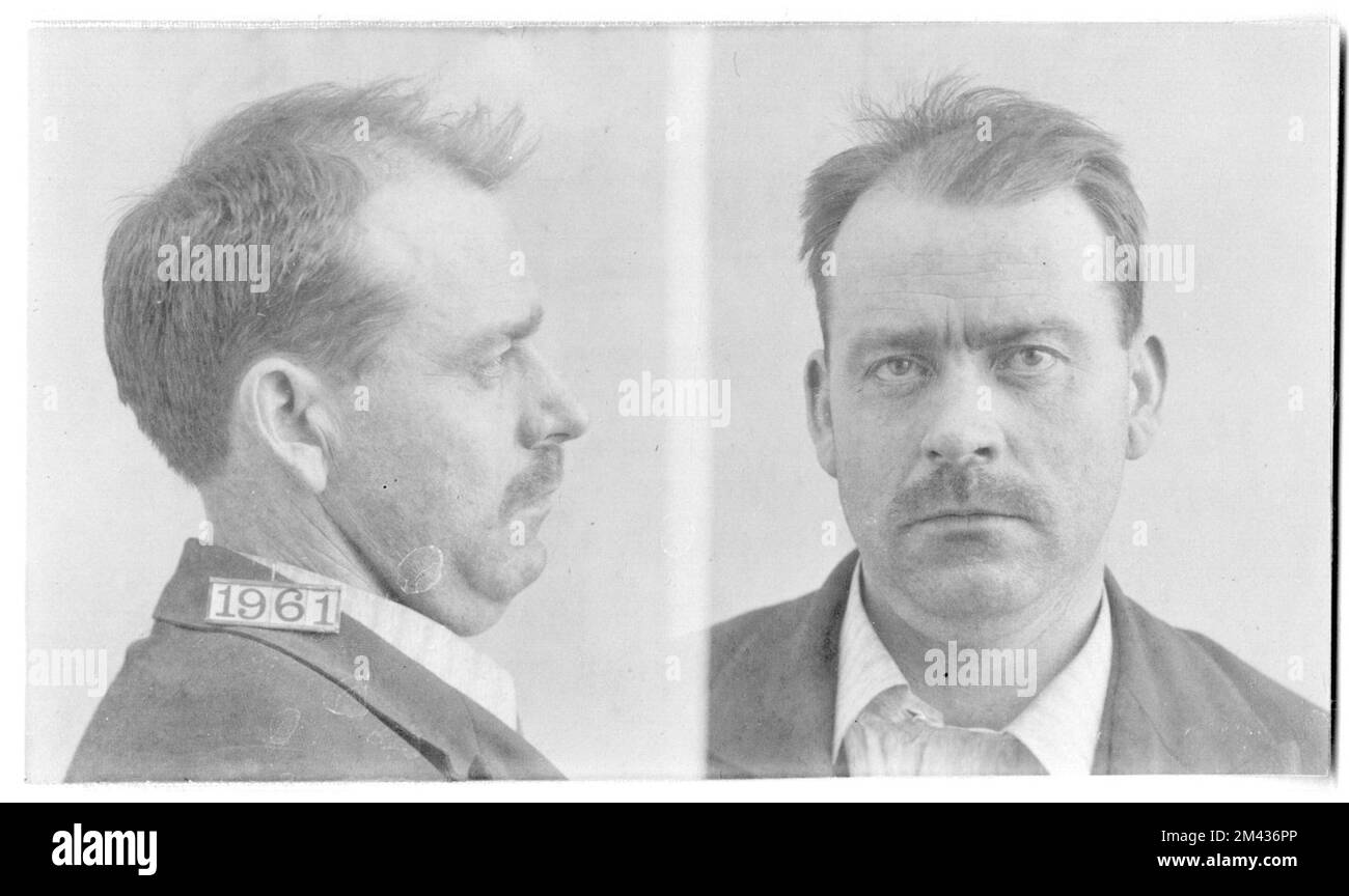 Photograph of C. C. Cline. This item is the prison photograph, also ...