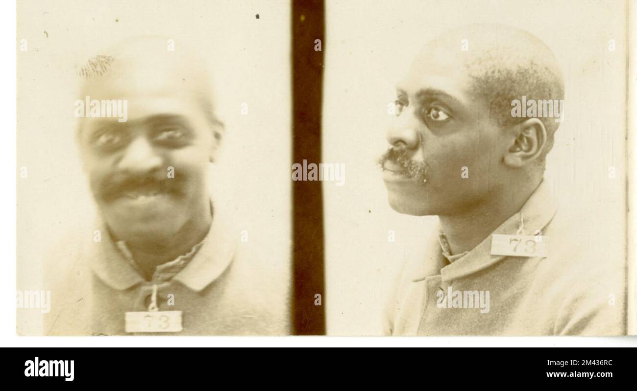 Photograph of John Johnson. Bureau of Prisons, Inmate case files Stock ...