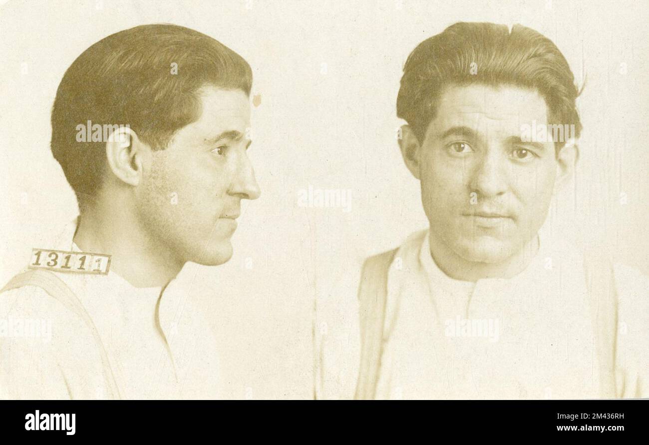 Photograph of Manuel Rey. This item is the prison photograph, also ...