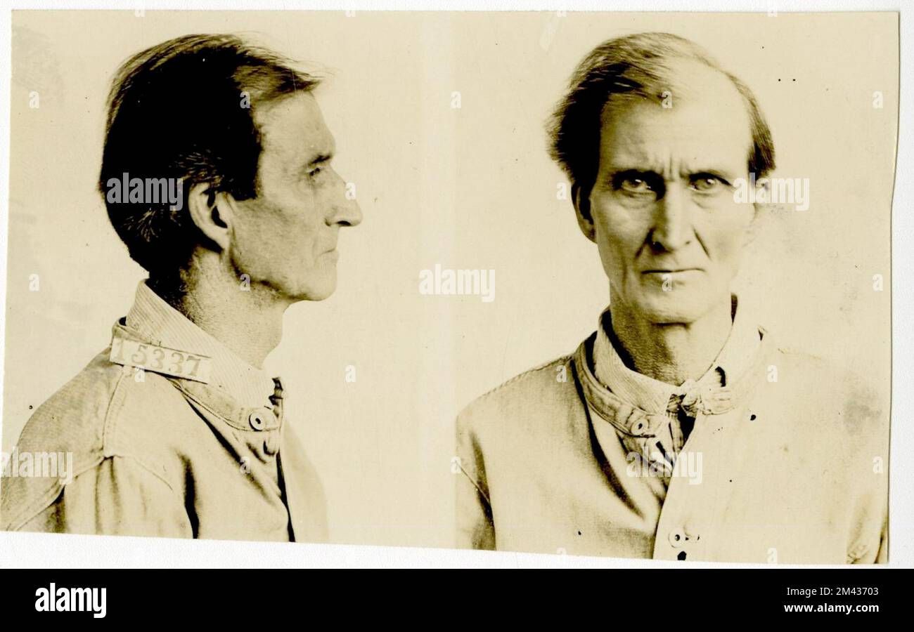 Photograph of W. L. Lewis. Bureau of Prisons, Inmate case files Stock ...