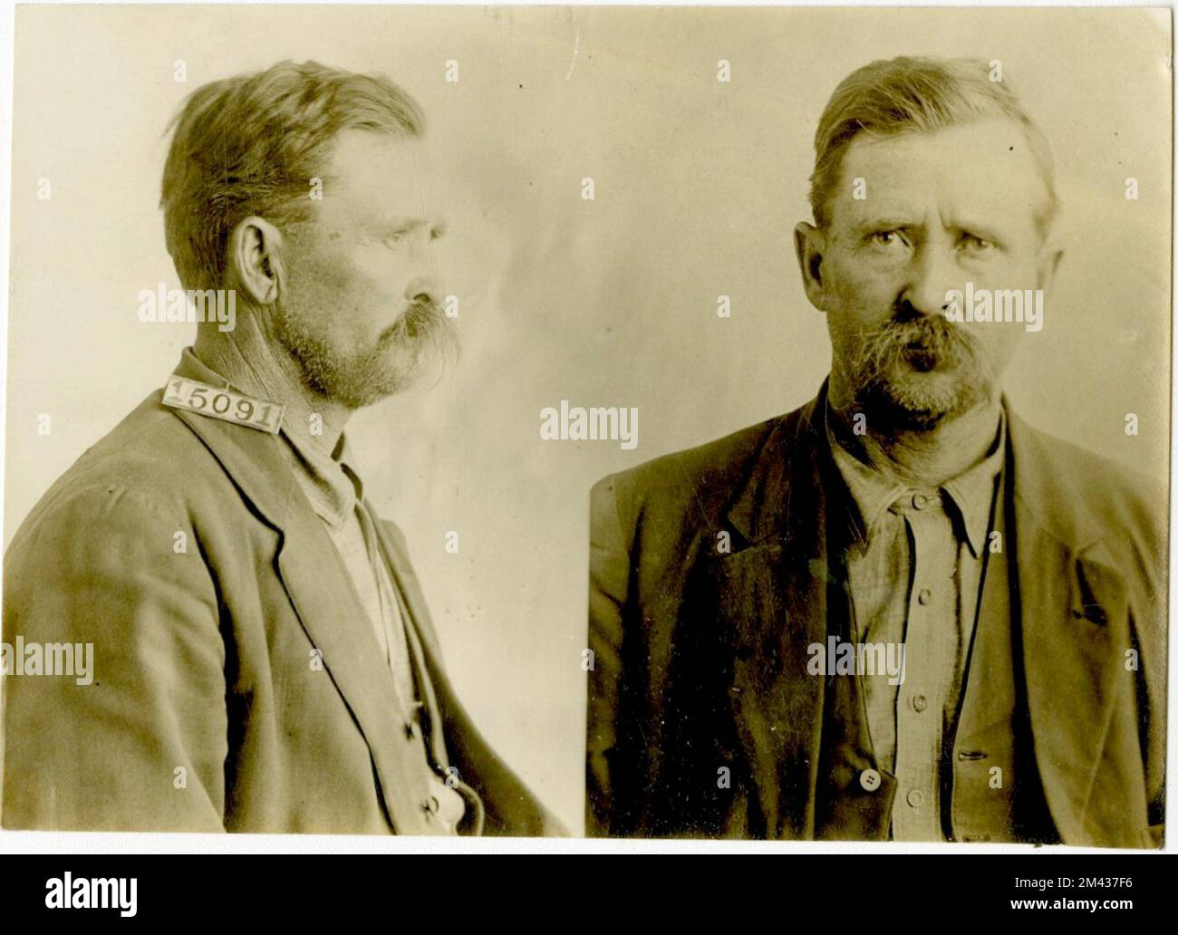 Photograph of B. F. Bryant. Bureau of Prisons, Inmate case files Stock ...