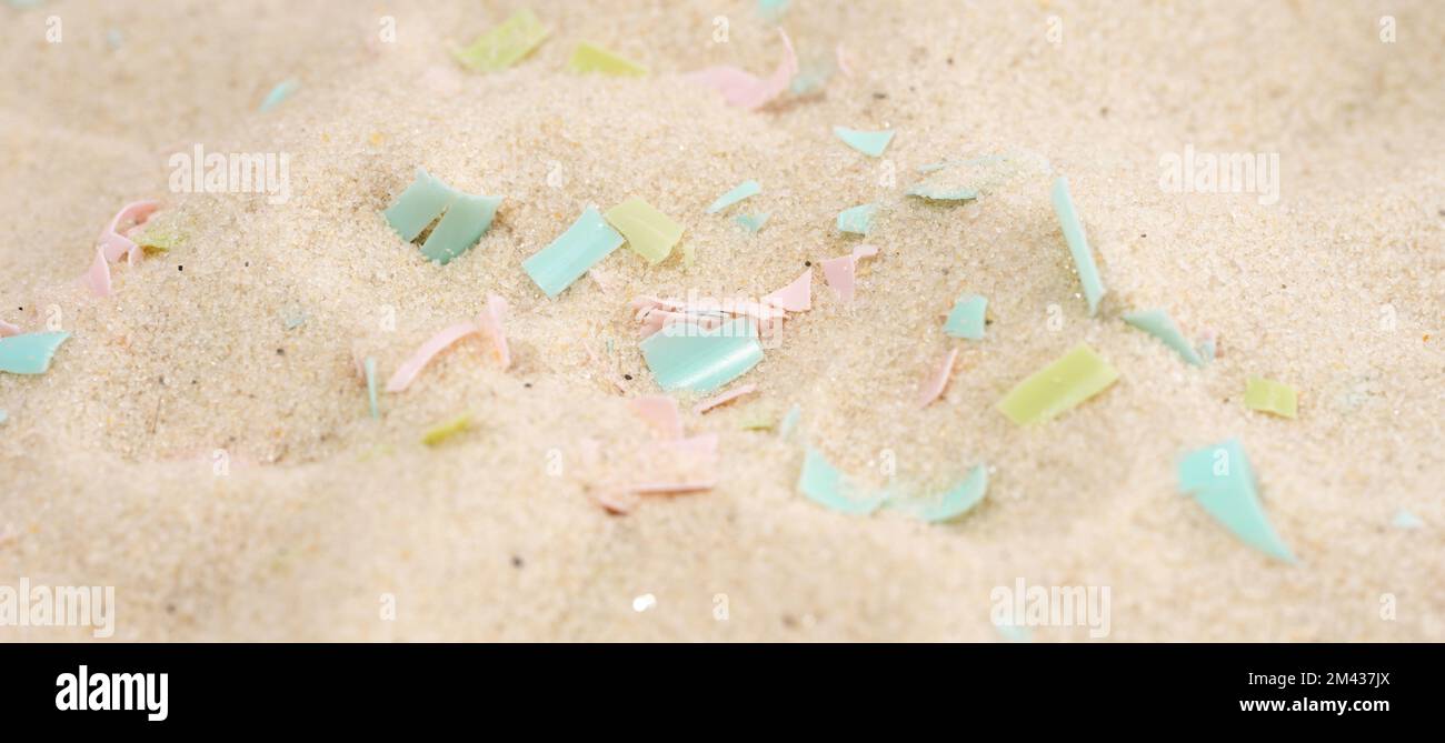 Conceptual composition of microplastics and coastal sand. The impact of ...