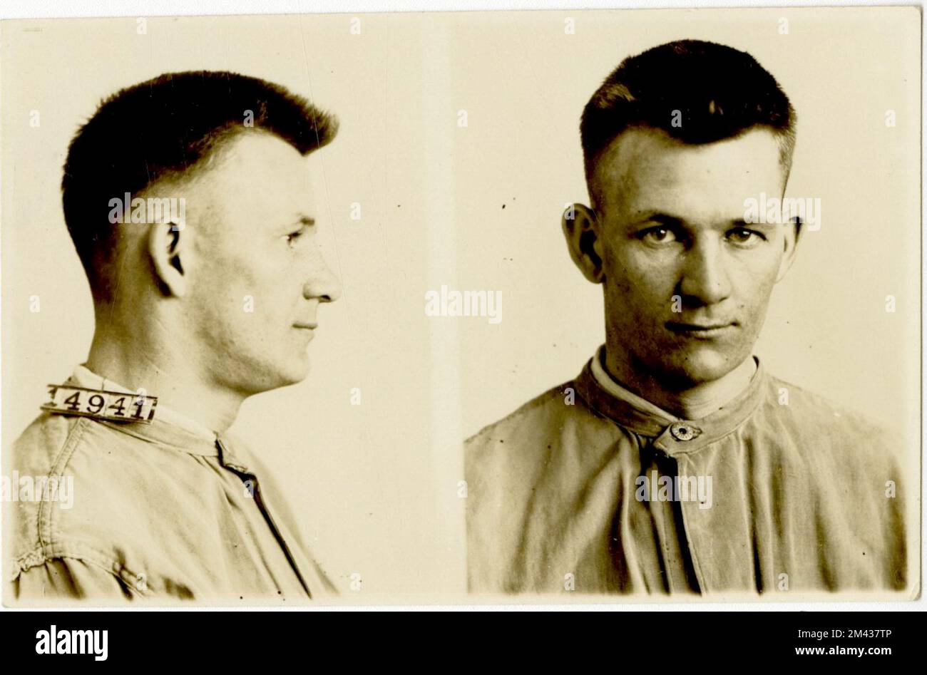 Photograph of William Cook. Bureau of Prisons, Inmate case files Stock ...
