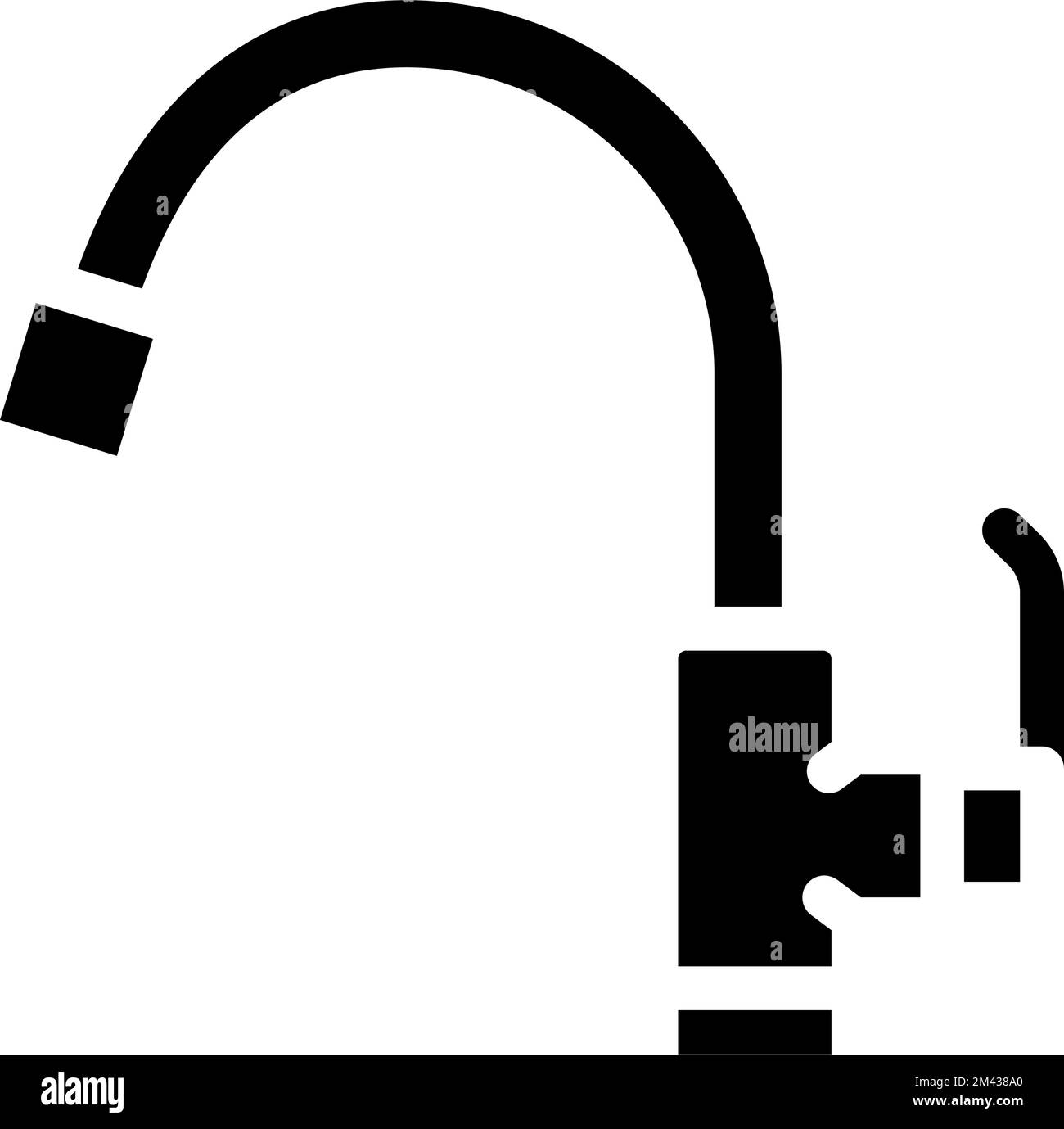 Faucet running water black sink Cut Out Stock Images & Pictures - Alamy
