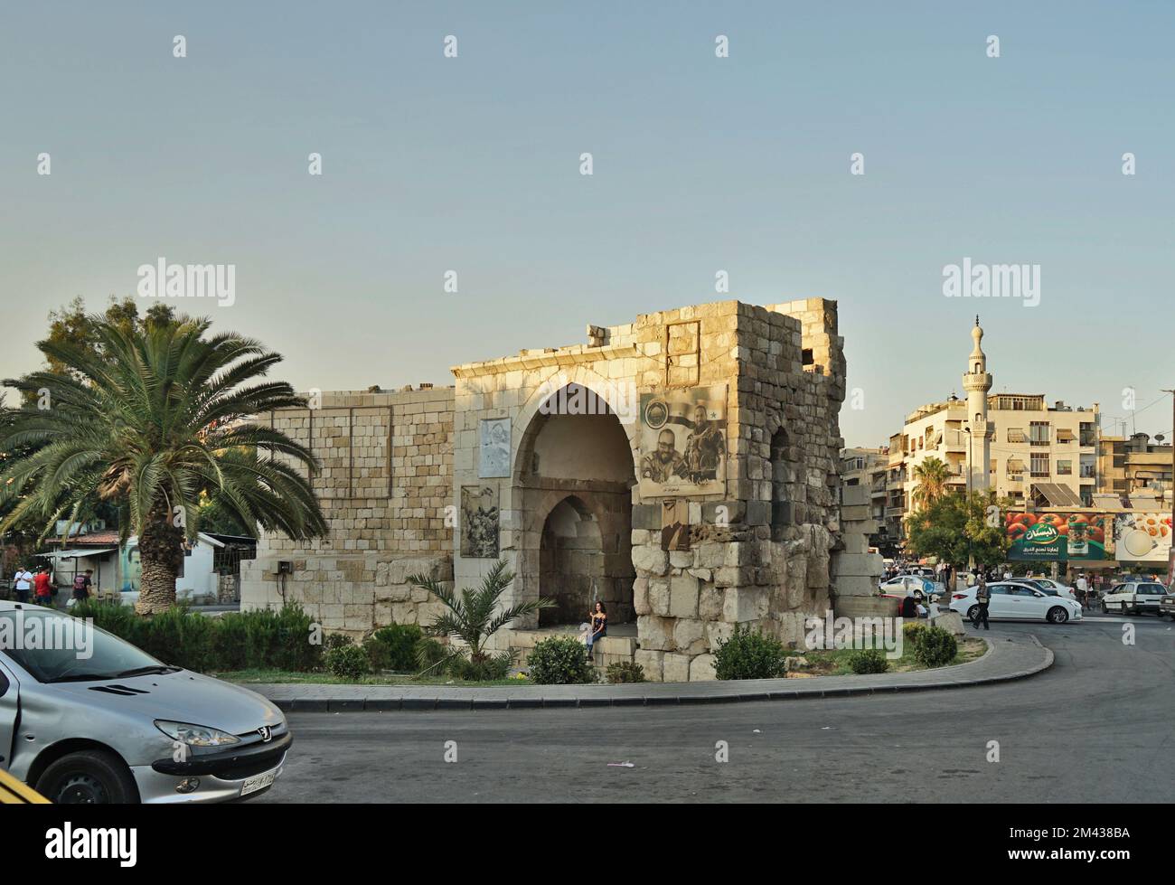 Old City of Damascus, Syria, remains of the citadel Stock Photo - Alamy