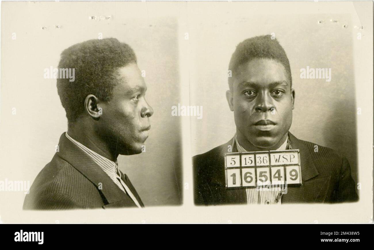 Photograph of Thomas Maxvil. Bureau of Prisons, Inmate case files Stock ...
