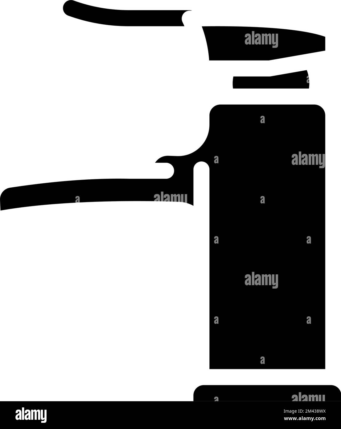Kitchen open faucet Black and White Stock Photos & Images - Alamy