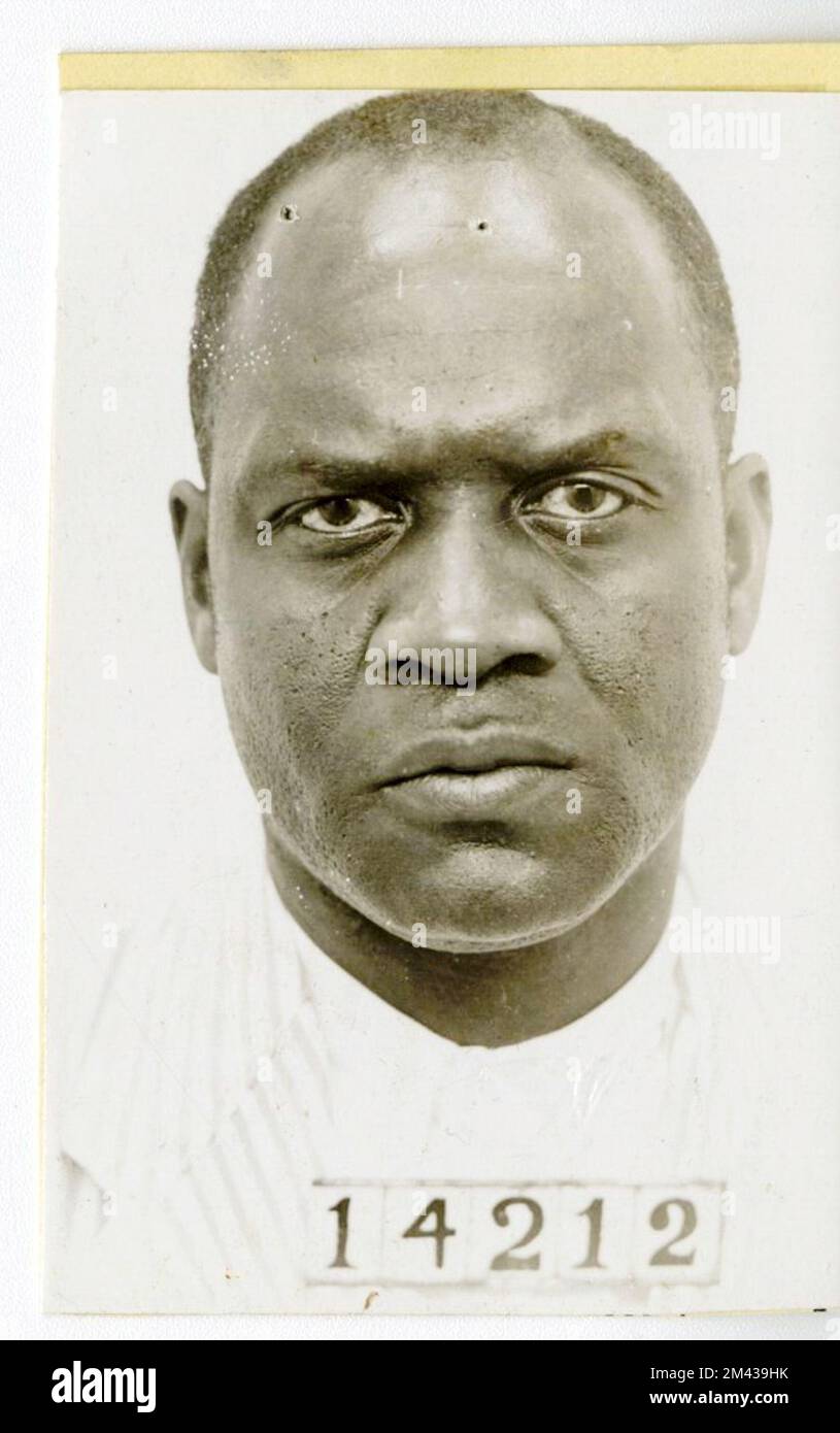 Photograph of Simmie Thomas. Bureau of Prisons, Inmate case files Stock ...