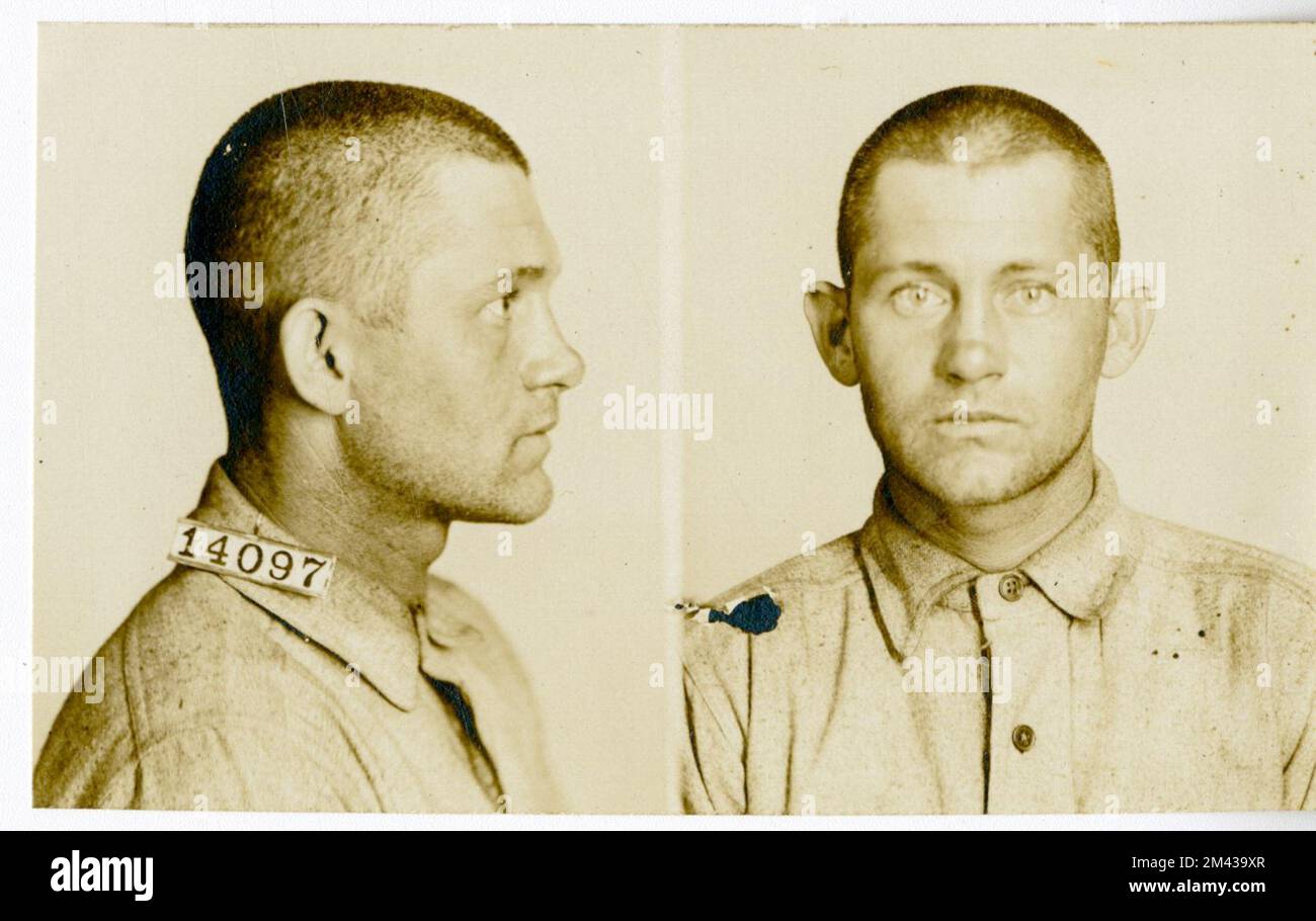 Photograph of George Thomas. Bureau of Prisons, Inmate case files Stock ...
