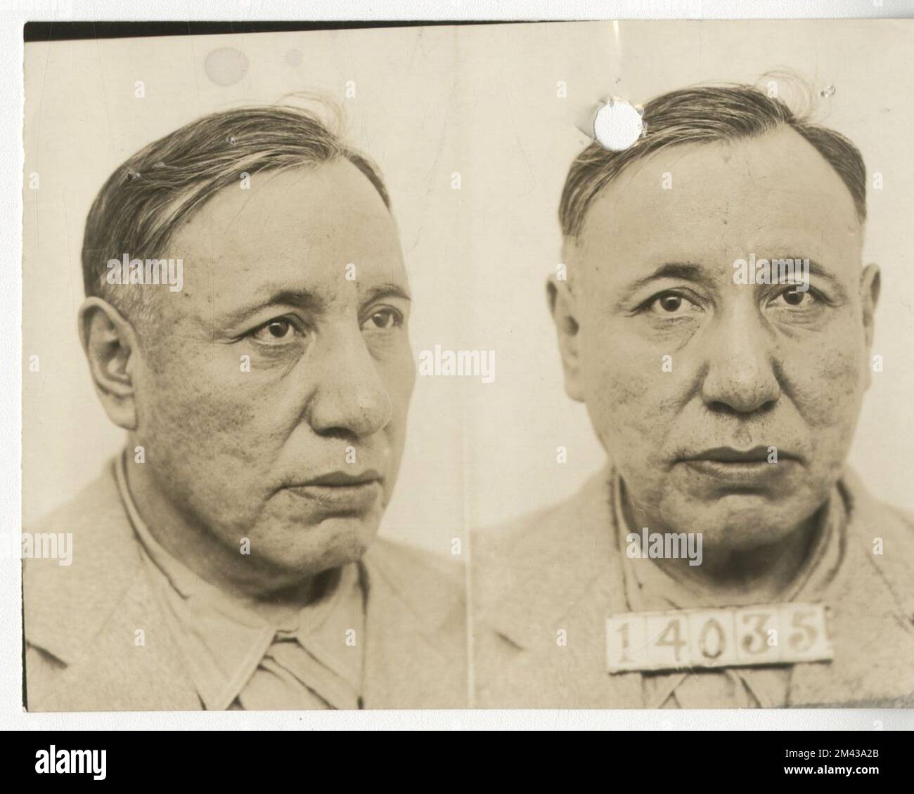 Photograph of Emil Red Elk. Bureau of Prisons, Inmate case files Stock ...