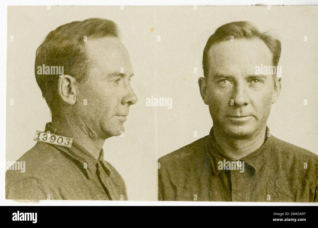 Photograph of Herbert Bates. Bureau of Prisons, Inmate case files Stock ...