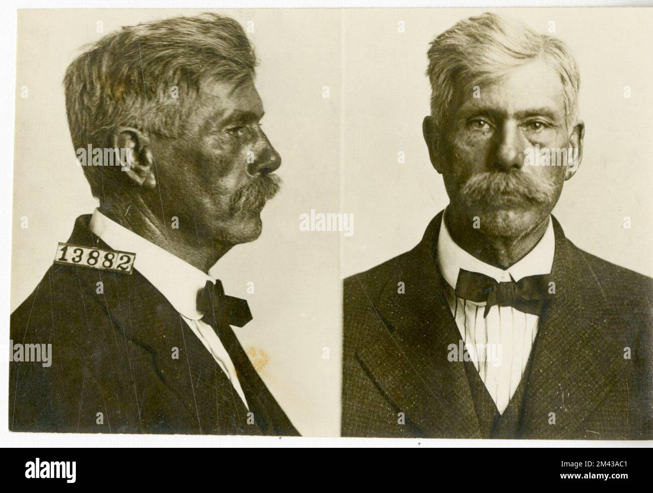 Photograph of J. H. Hughes. Bureau of Prisons, Inmate case files Stock ...