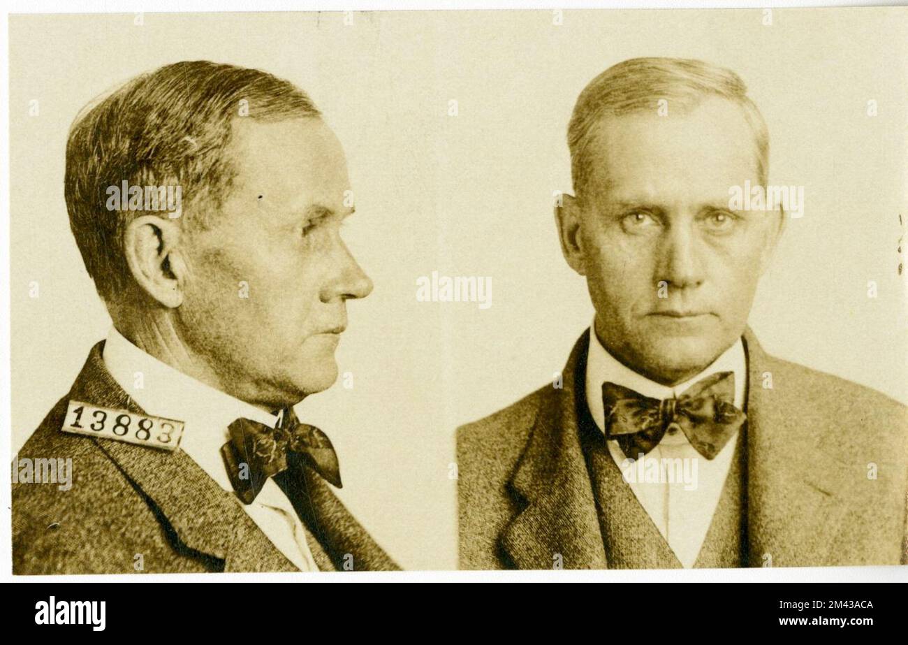 Photograph of U. S. G. Hughes. Bureau of Prisons, Inmate case files ...