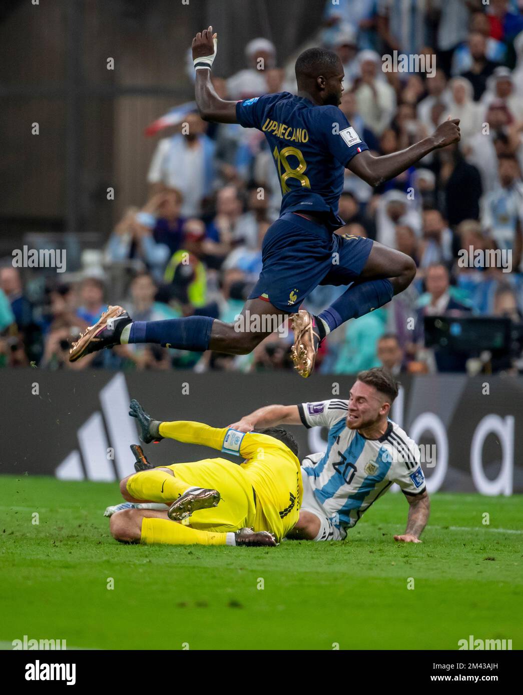 Lusail, Catar. 18th Dec, 2022. Argentina vs France Party, match valid ...