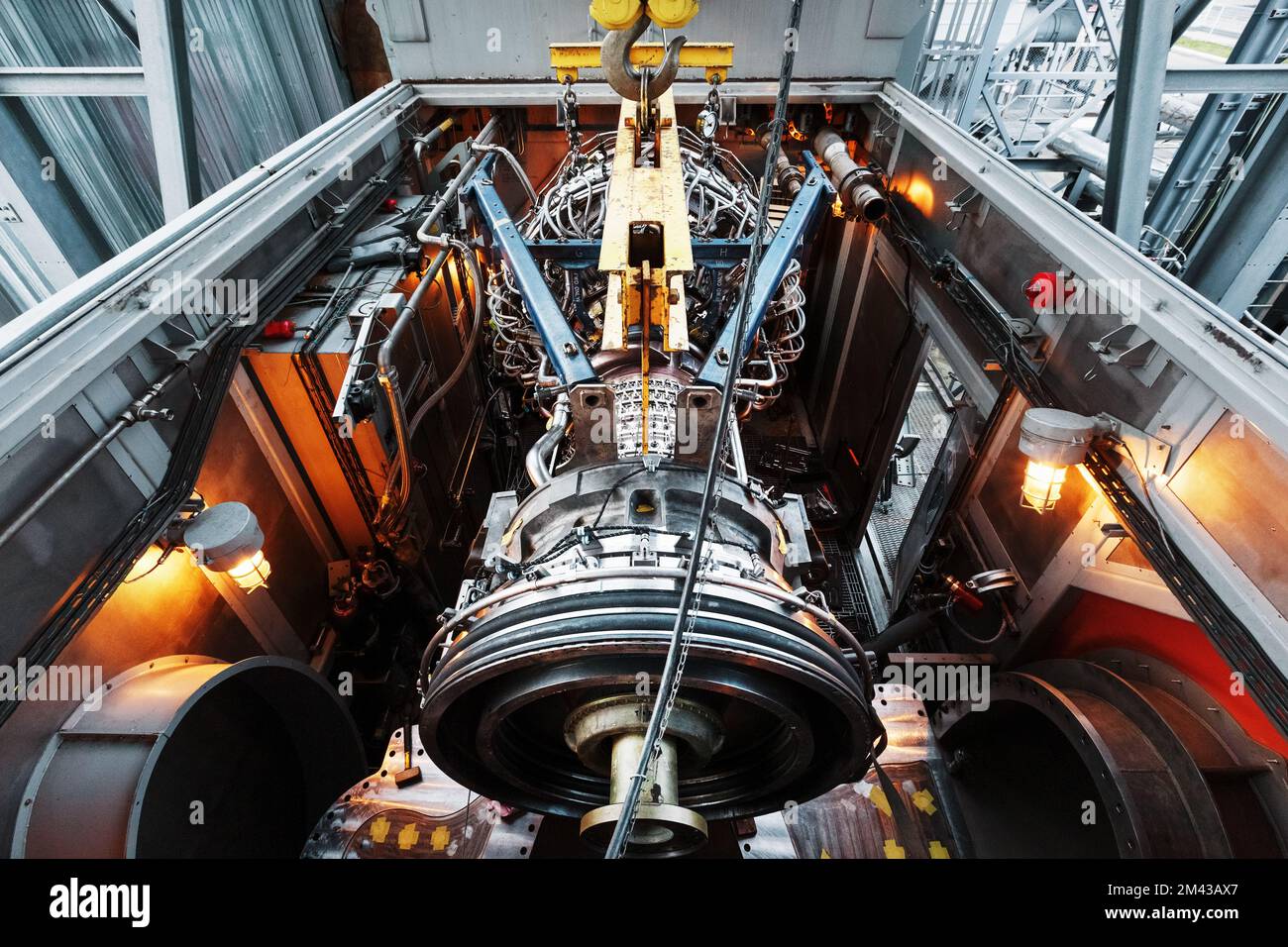 Installation of a gas turbine engine to generate electricity after ...