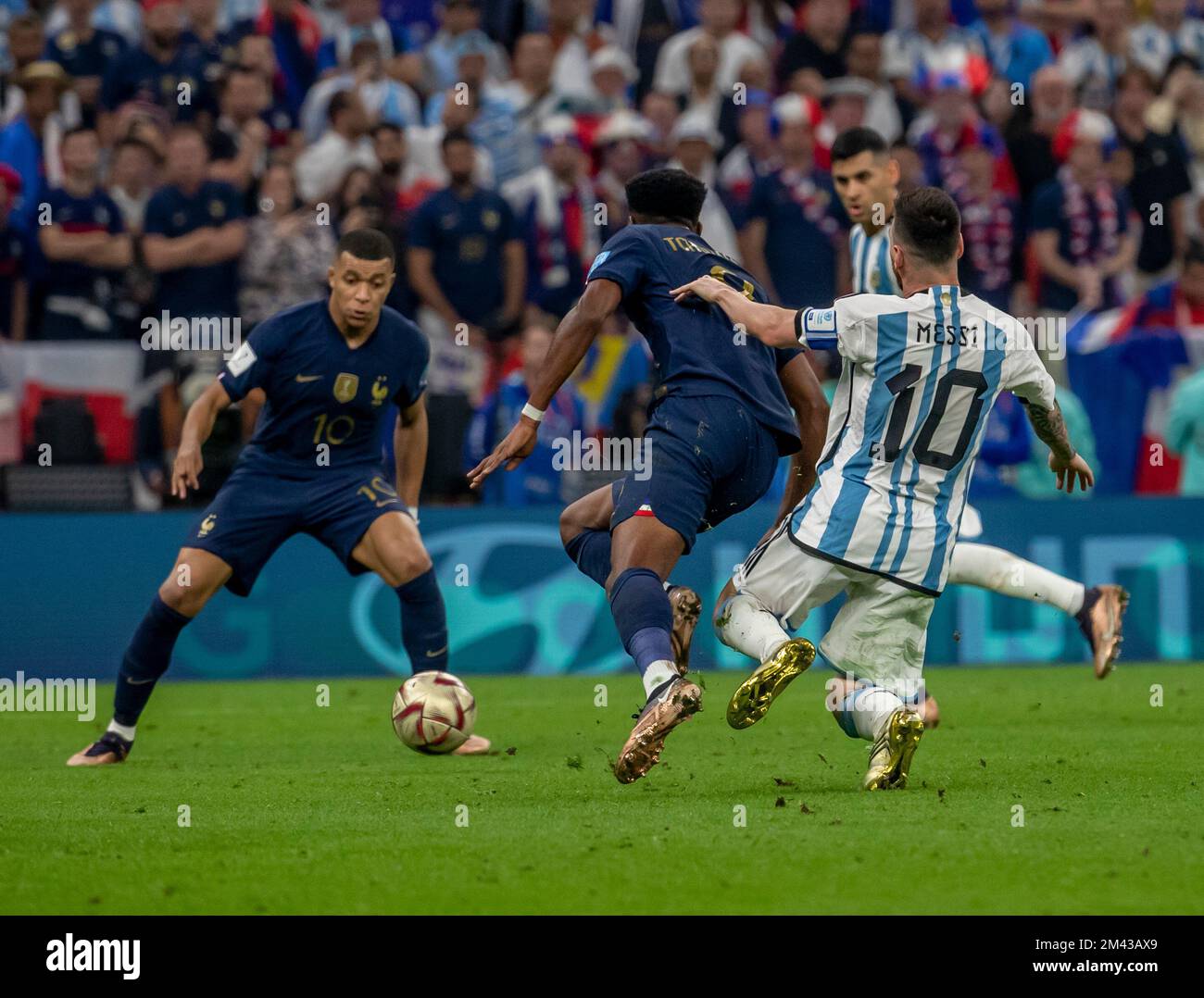 Lusail, Catar. 18th Dec, 2022. Argentina vs France Party, match valid ...
