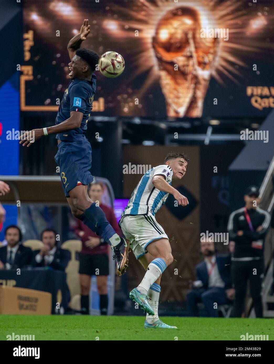 Lusail, Catar. 18th Dec, 2022. Argentina vs France Party, match valid ...