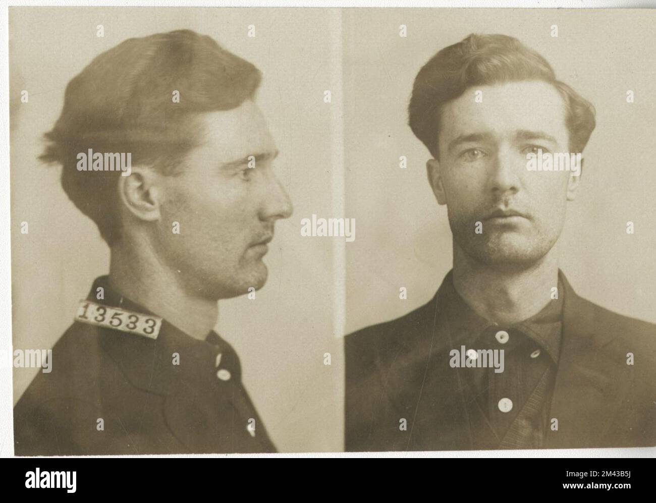 Photograph of J. E. Harper. Bureau of Prisons, Inmate case files Stock ...