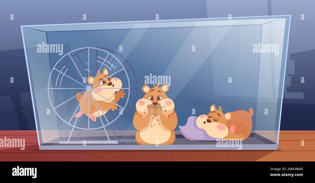 Hamsters wheel Stock Vector Images - Alamy