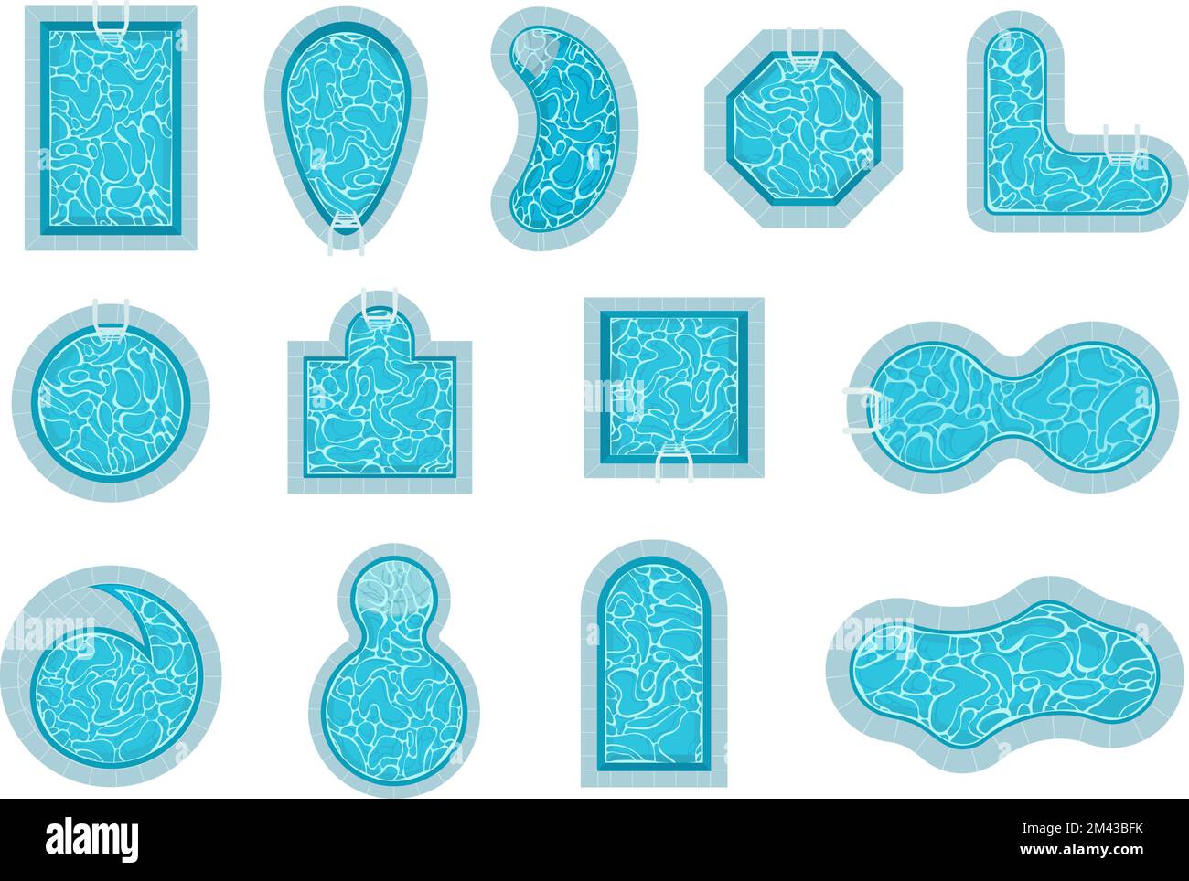 Oval swimming pool Stock Vector Images - Alamy