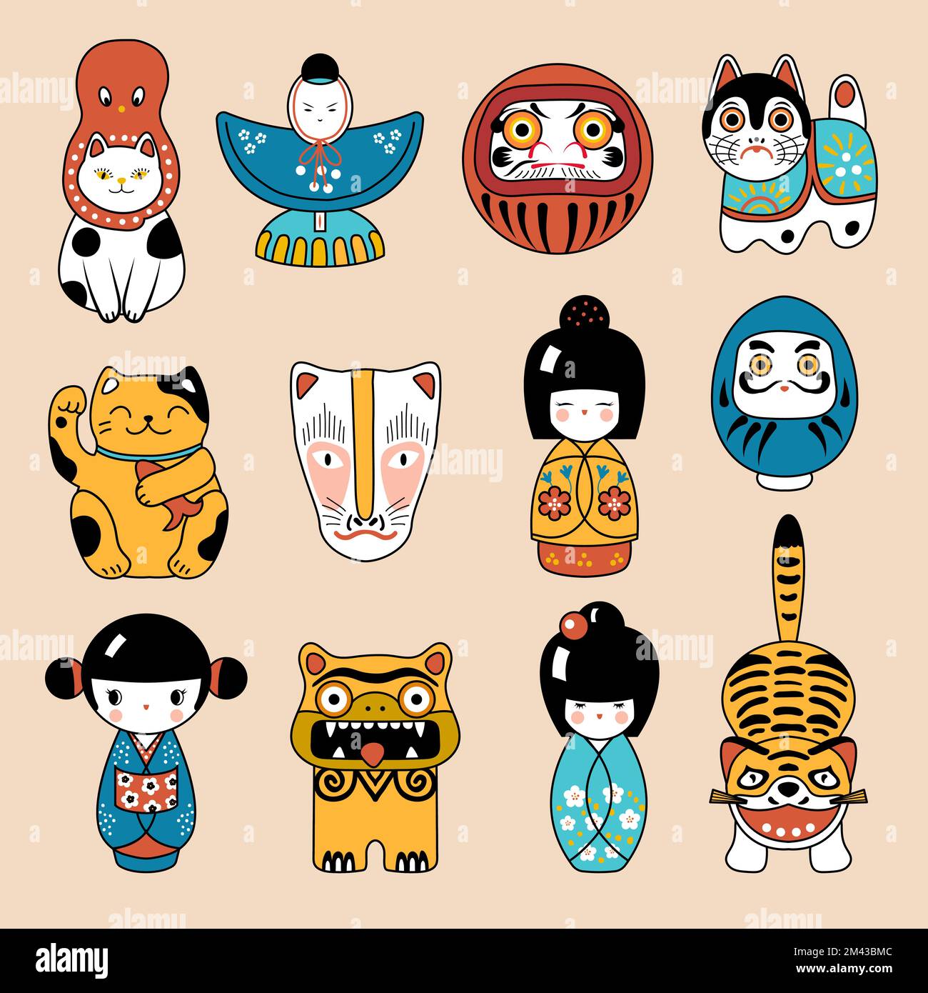 Japanese toys. Asian cultural authentic souvenirs and toys for kids ...