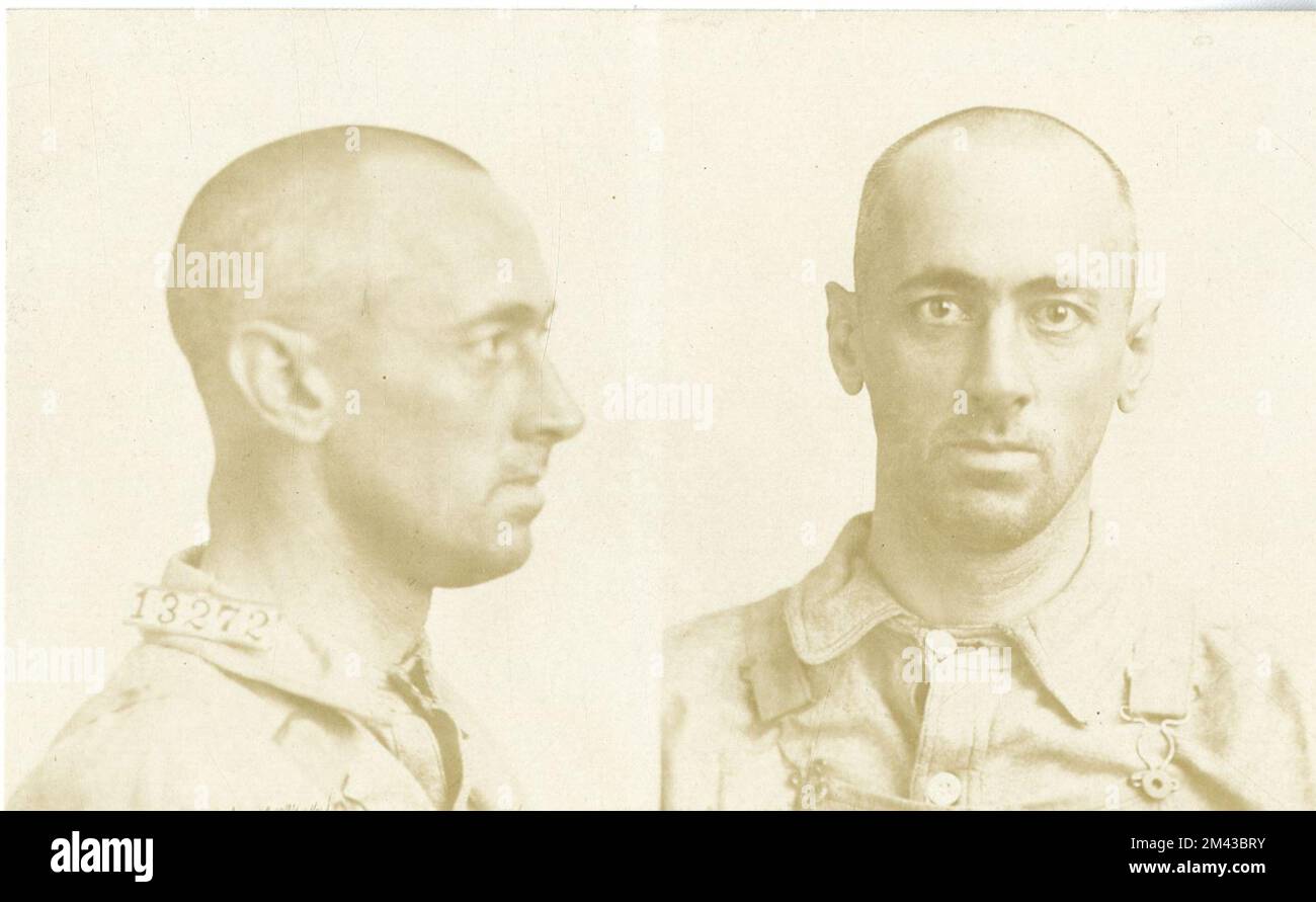 Photograph of Edward Leslie. Bureau of Prisons, Inmate case files Stock ...