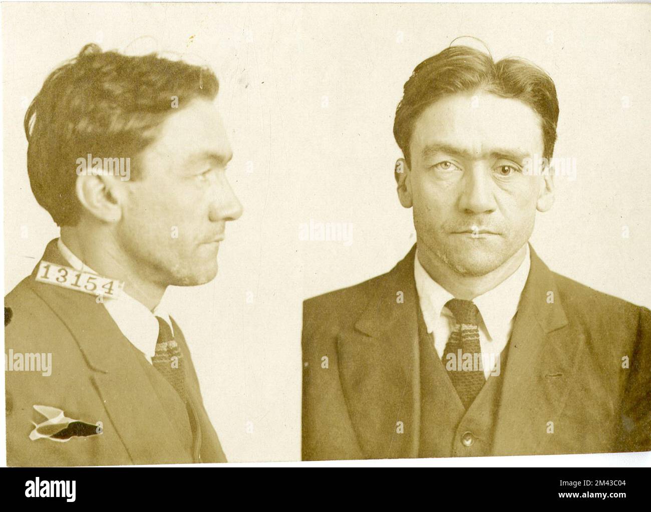 Photograph Of John M Foss Bureau Of Prisons Inmate Case Files Stock
