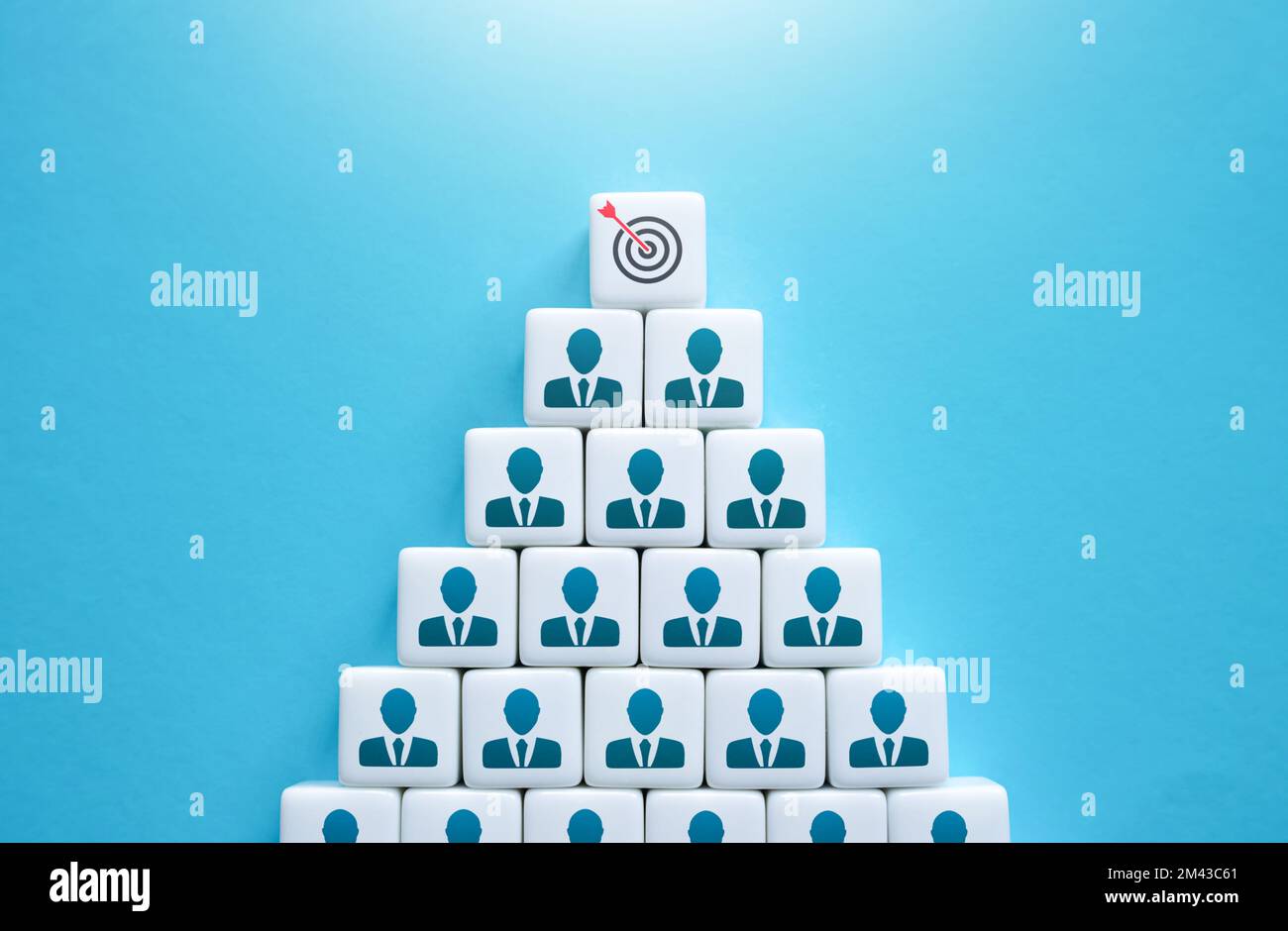 The goal is at the head of the organization. Work together to achieve ...